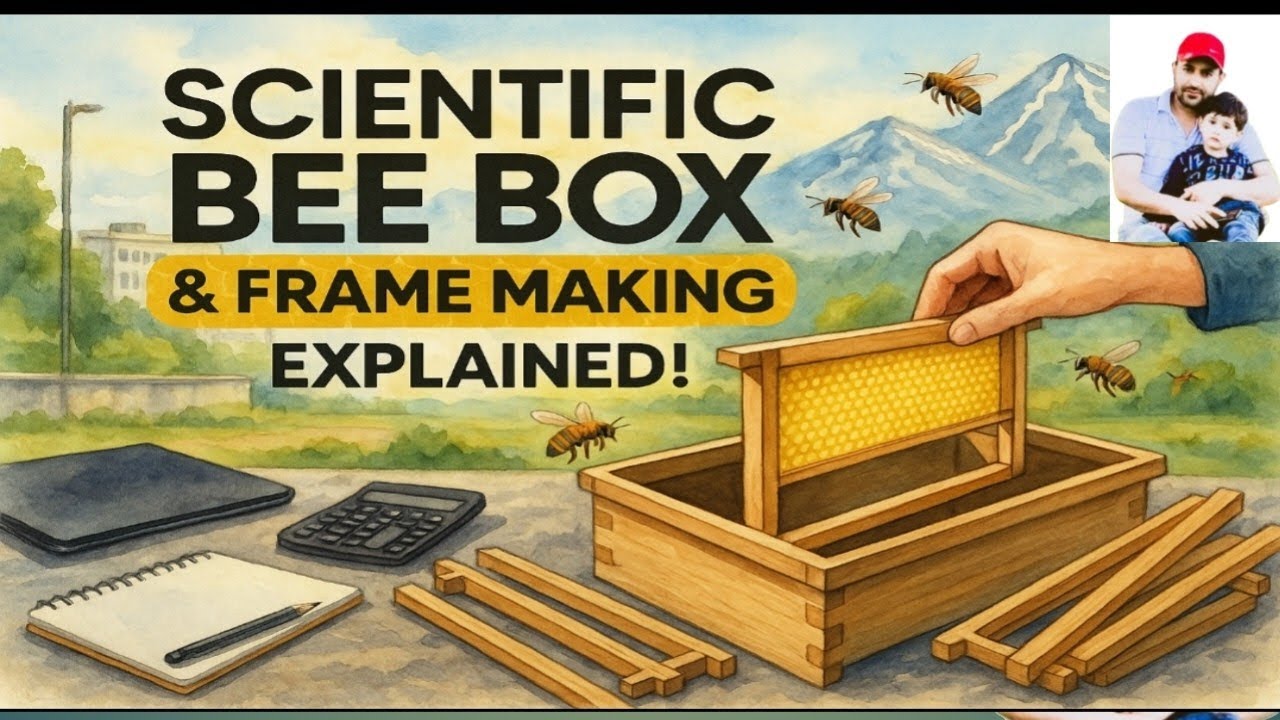 Scientific Bee Box kaise bana sakte hai @Bees-of-kashmir-valley # ...