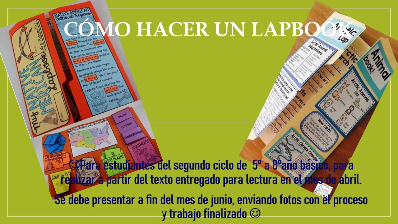 Comó hacer un lapbook. - YouTube