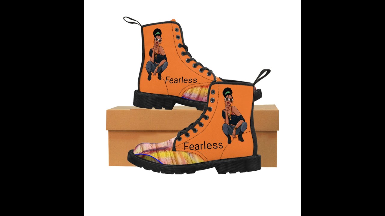 Fearless! Women's Canvas Boots - YouTube