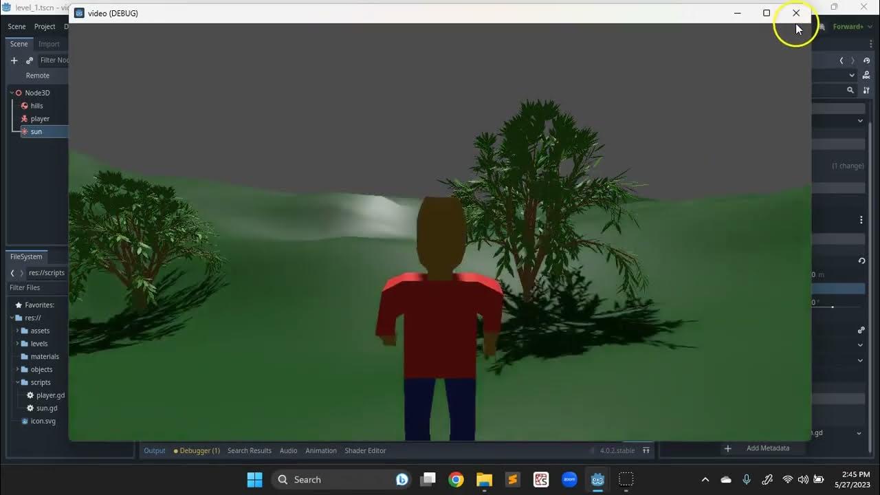 game dev summer camp 2023 prep 15 intro to scripting with the sun part 2 - YouTube