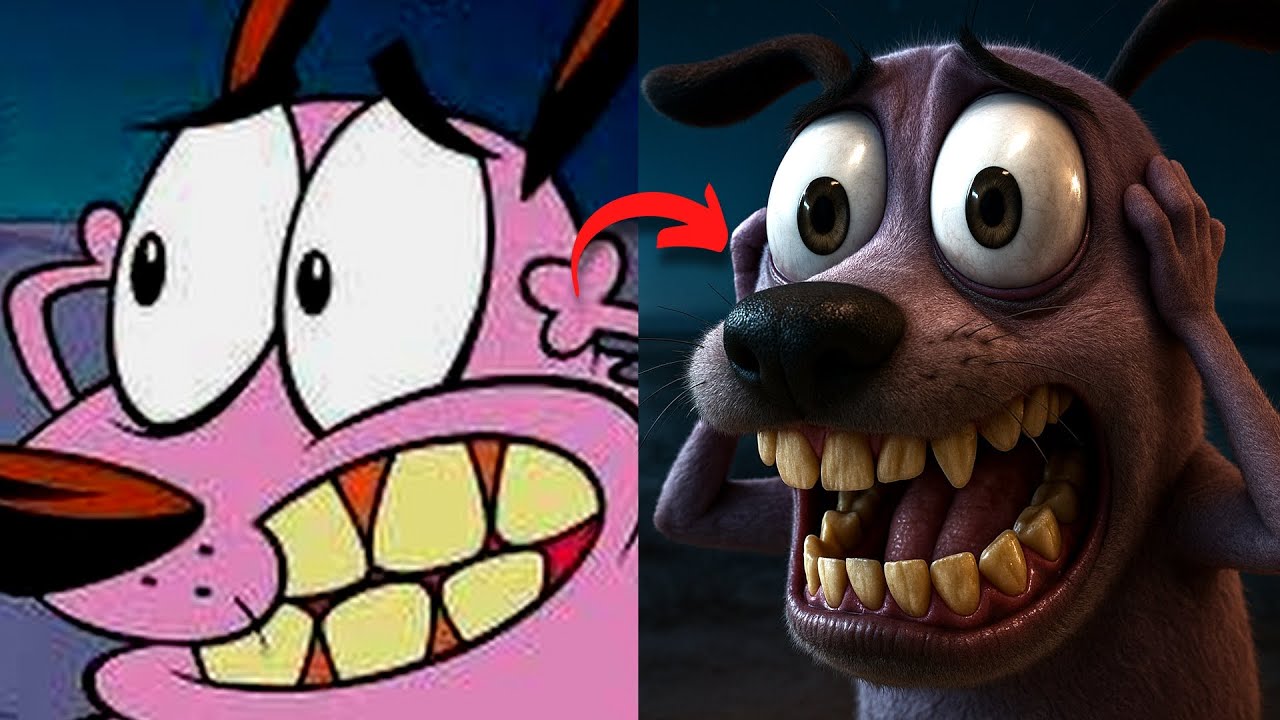 Courage the Cowardly Dog in Real Life — Every Scene Looks Amazing Real ...