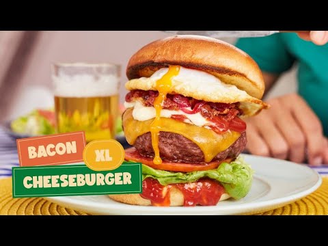 Auténtica Bacon Cheese Burguer XL 🍔 - YouTube