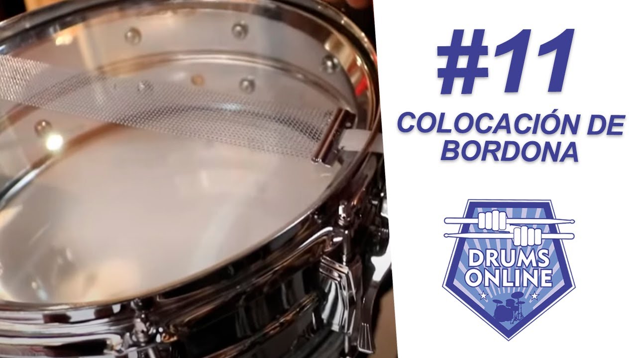 #DrumsonlineTips 11: ¿CÓMO colocar una BORDONA? - YouTube