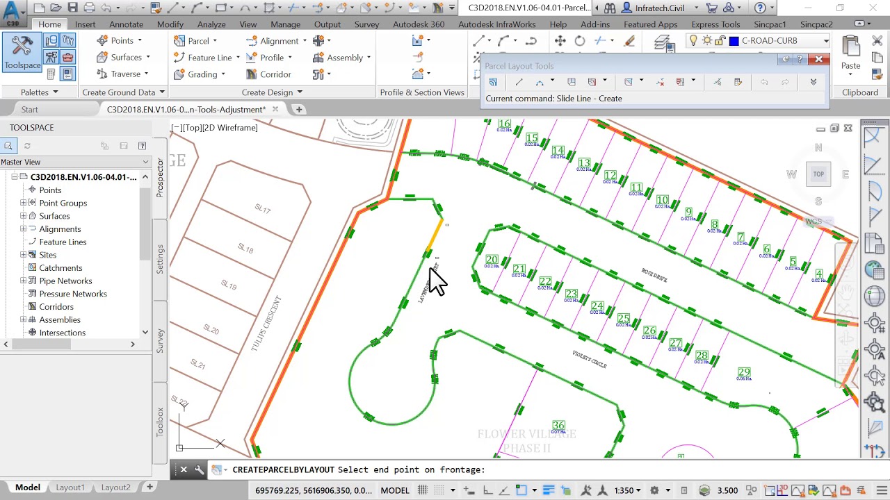 AutoCAD Civil 3D 06-03.05 Parcels Tools - YouTube