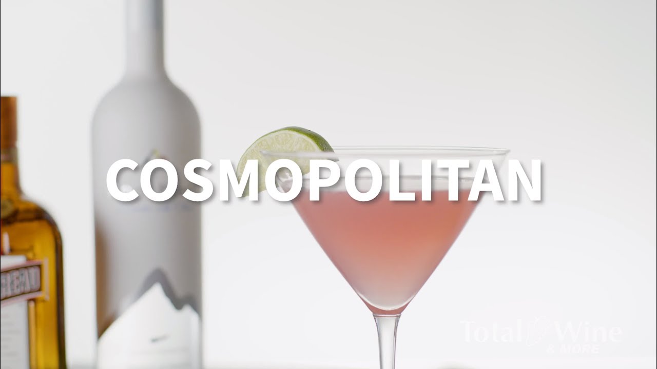 Cosmopolitan Cocktail Recipe - YouTube