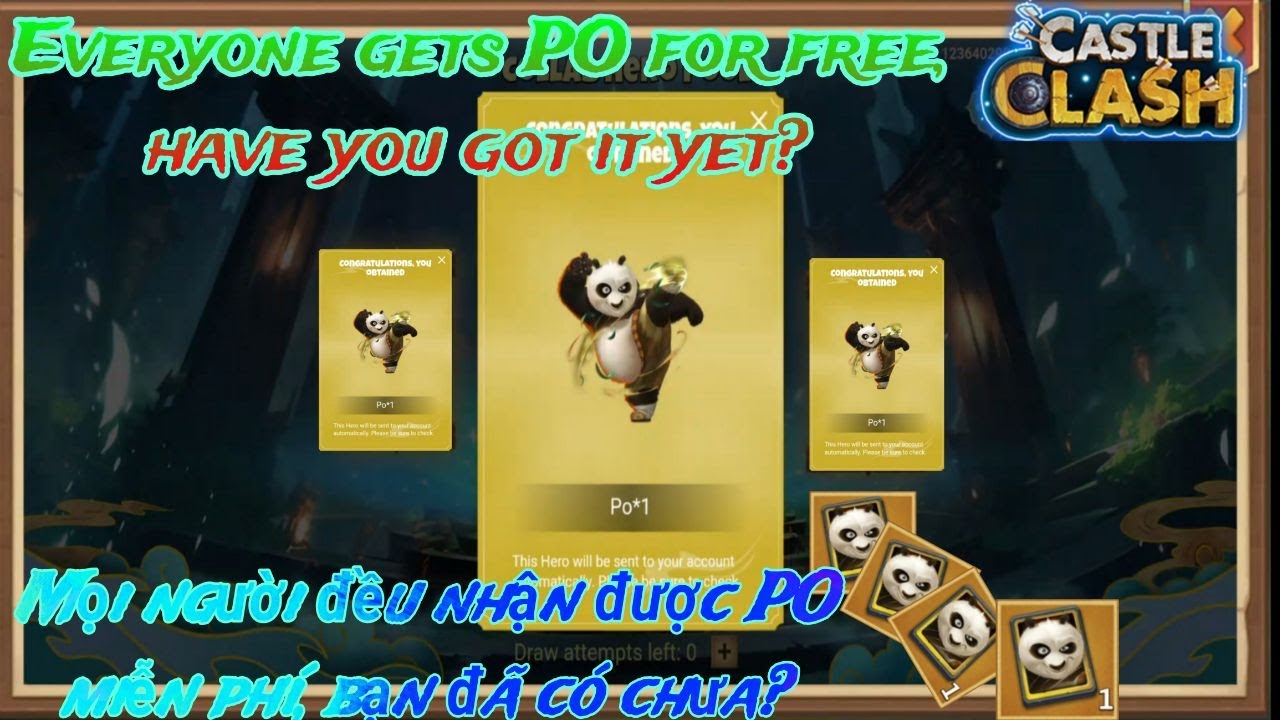 CASTLECLASH |COLLAB HERO POOL |FREE HERO PO|PO MIỄN PHÍ CHO MỌI NGƯỜI ...
