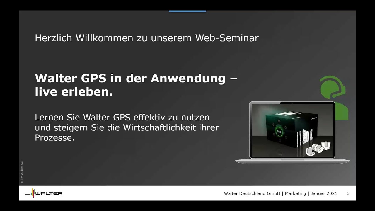 Walter GPS. In der Anwendung – live erleben. - YouTube
