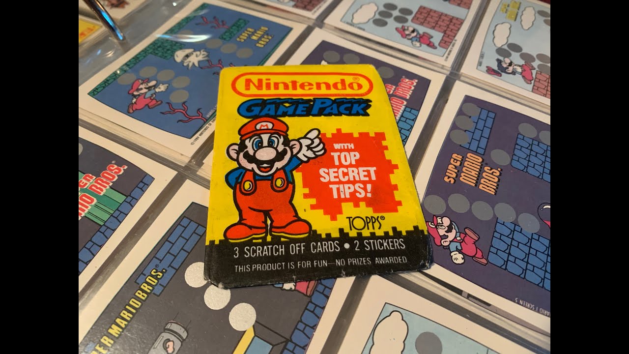 Vintage Topps Nintendo Game Packs (COMPLETE COLLECTION) - YouTube