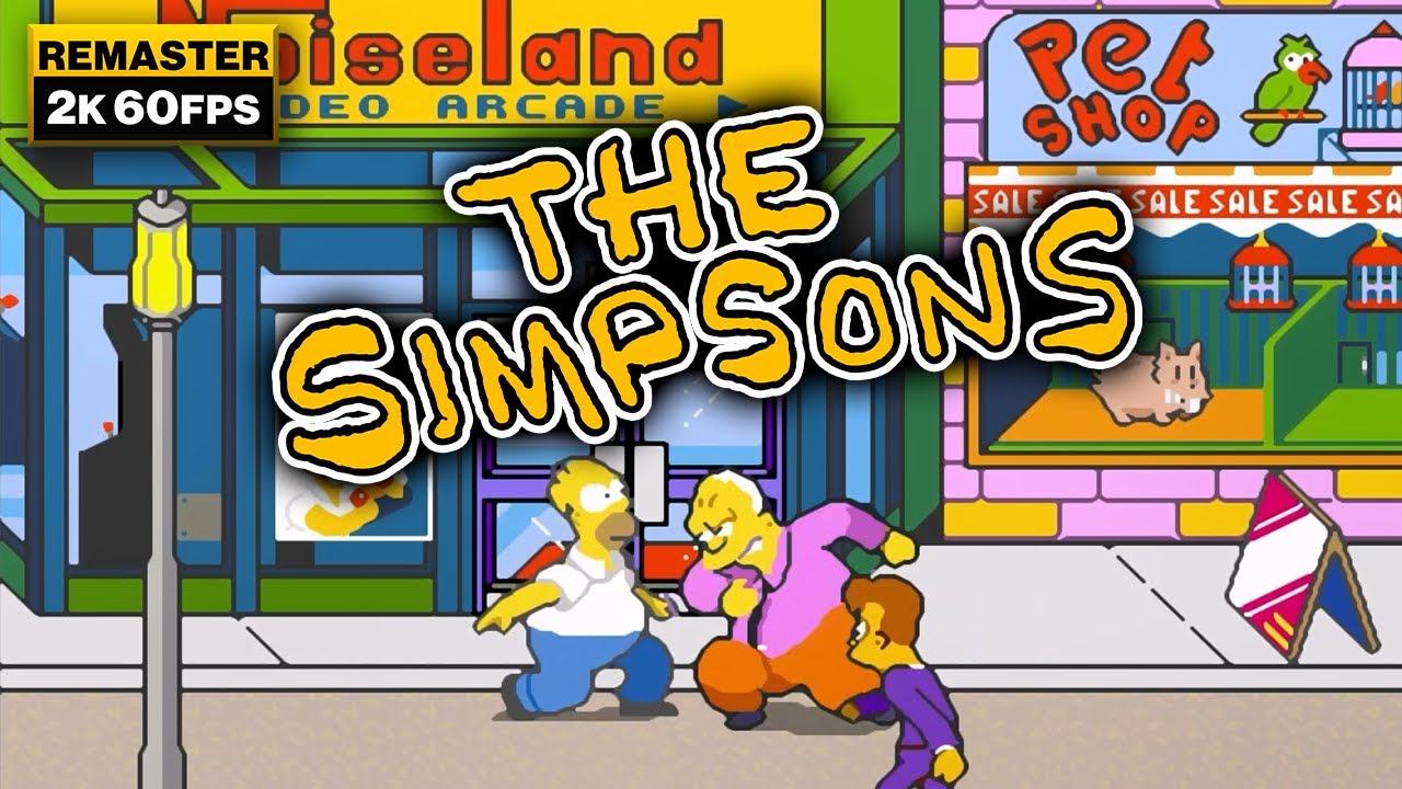 THE SIMPSONS 🎮Hormer (Arcade) LONGPLAY / ENHANCED GRAPHIC REMASTER ...