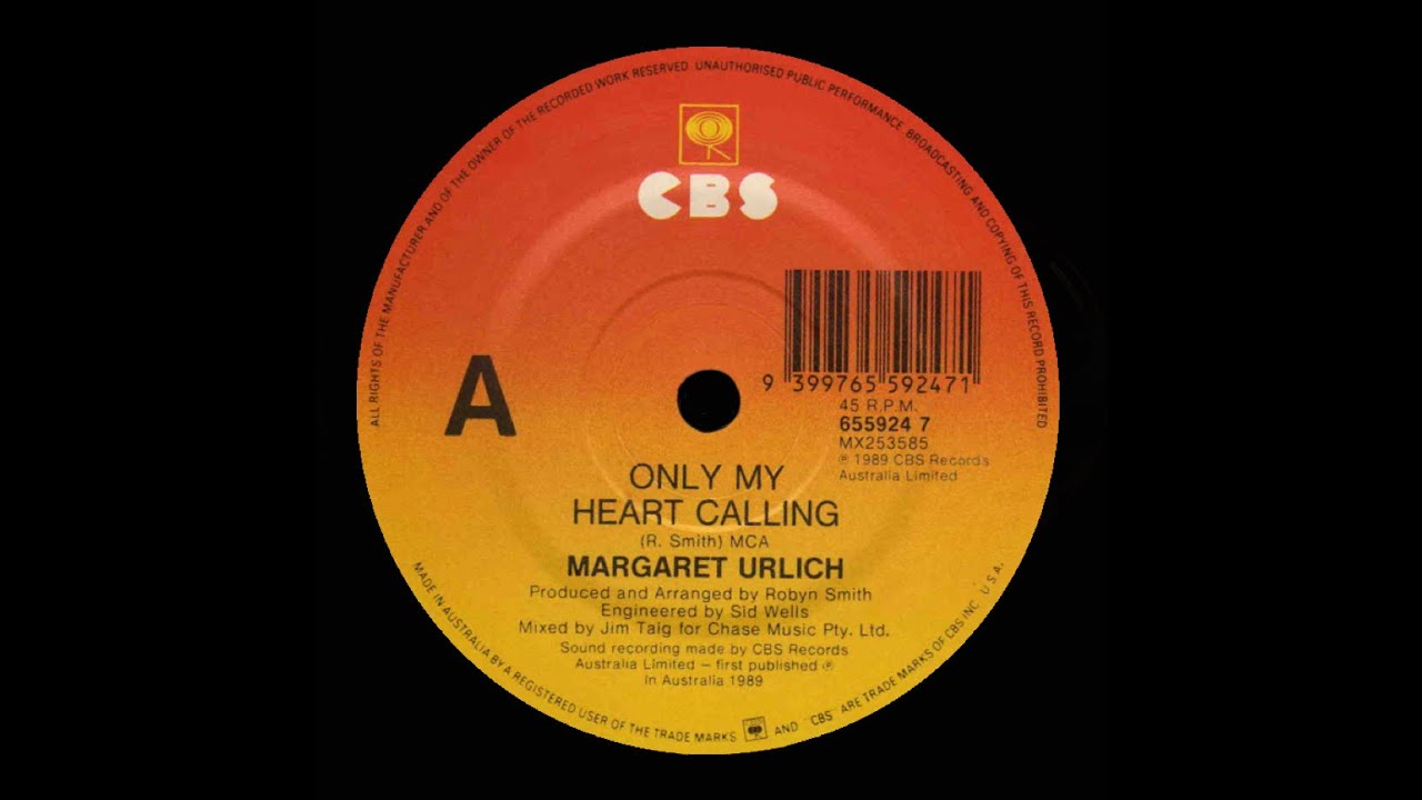 Only My Heart Calling – Margaret Urlich – 1990 (Original Stereo) - YouTube
