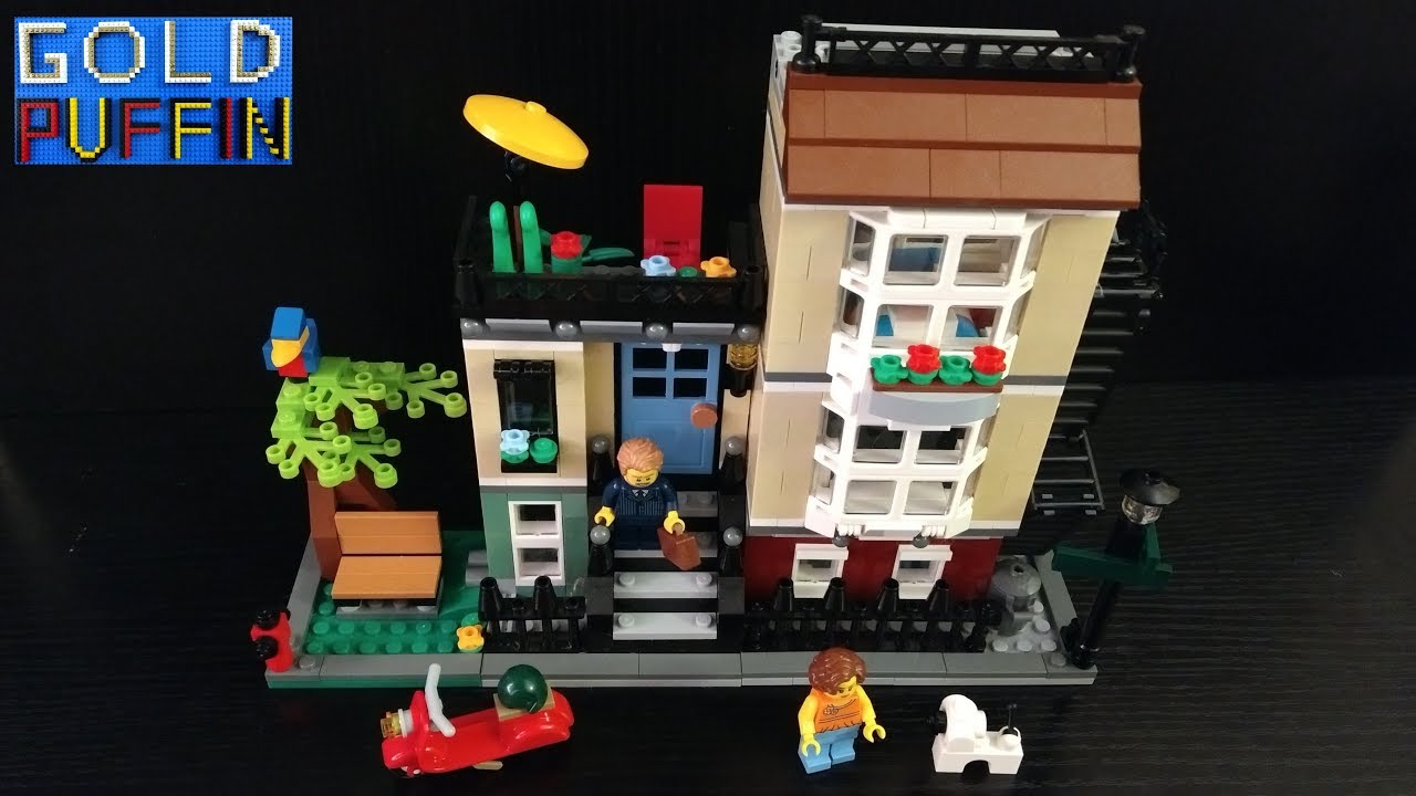 Lego Creator Park Street Townhouse - Speed build 31065 | Gold Puffin ...