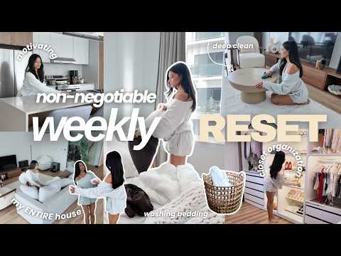 WEEKLY DEEP CLEAN + RESET 🧼 | Organizing, Decluttering & Deep Cleaning with ECOVACS DEEBOT X12S