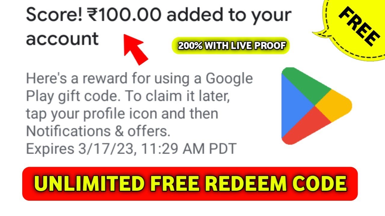 ( Live ) Free Google Play Store Gift Card Code Earning App | Free ...