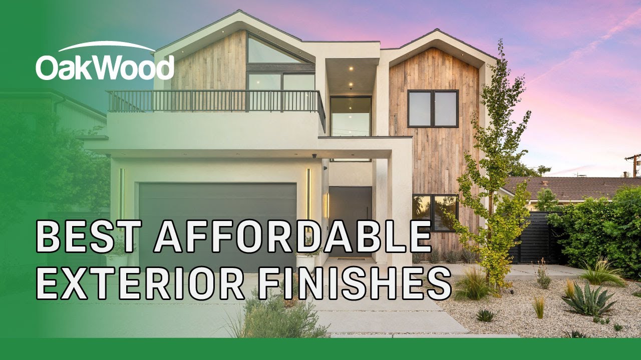 Top 5 Affordable Exterior Finish Materials for Your Home - YouTube