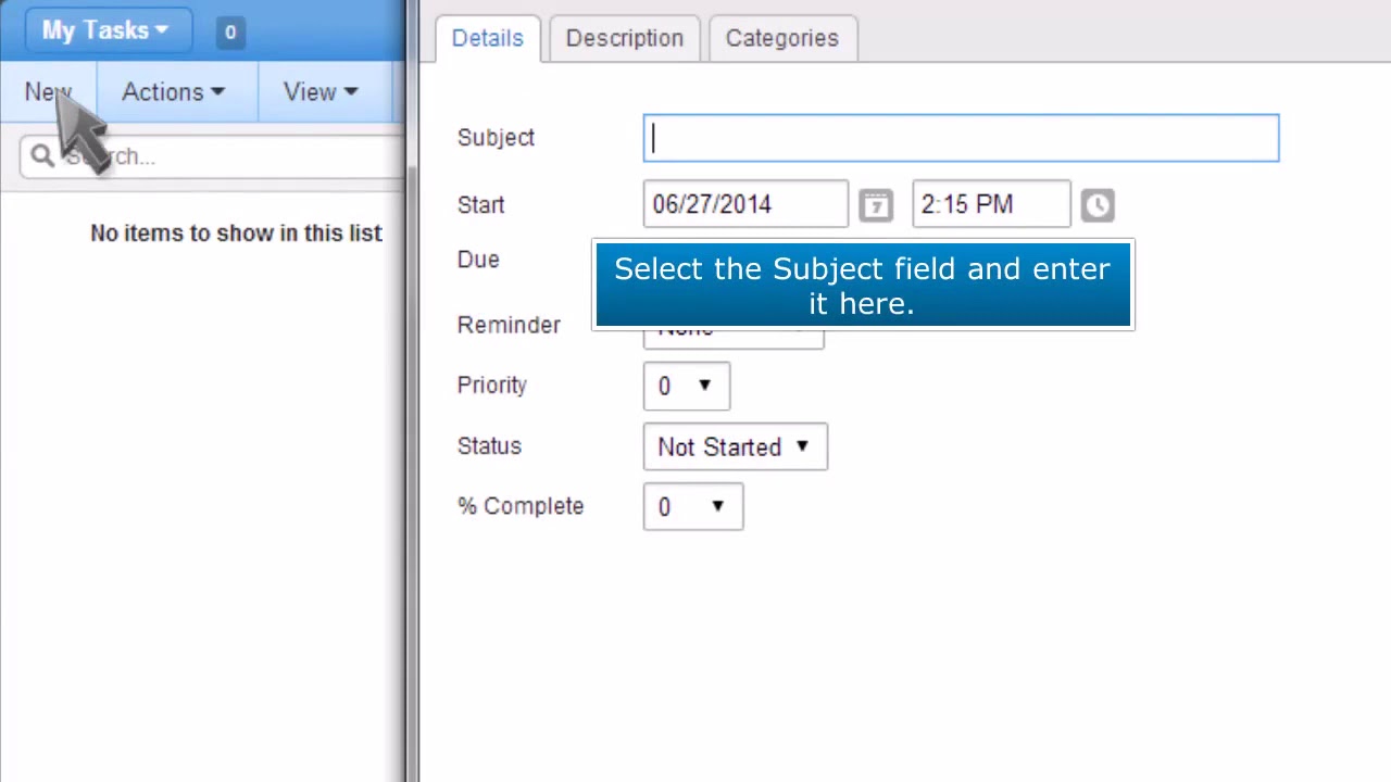 SmarterMail: How to Create Tasks - YouTube