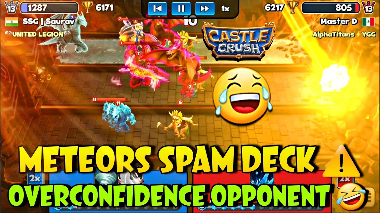 METEORS *SPAM DECK* ⚠️ Champion 1 Gameplay against OVER CONFIDENCE ...