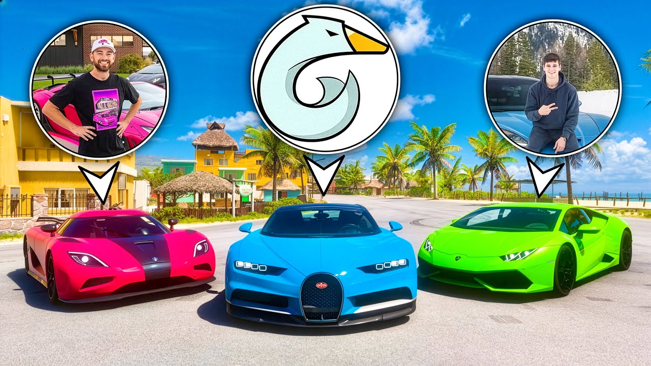 Forza, But We Use FAMOUS YouTubers Cars! - YouTube