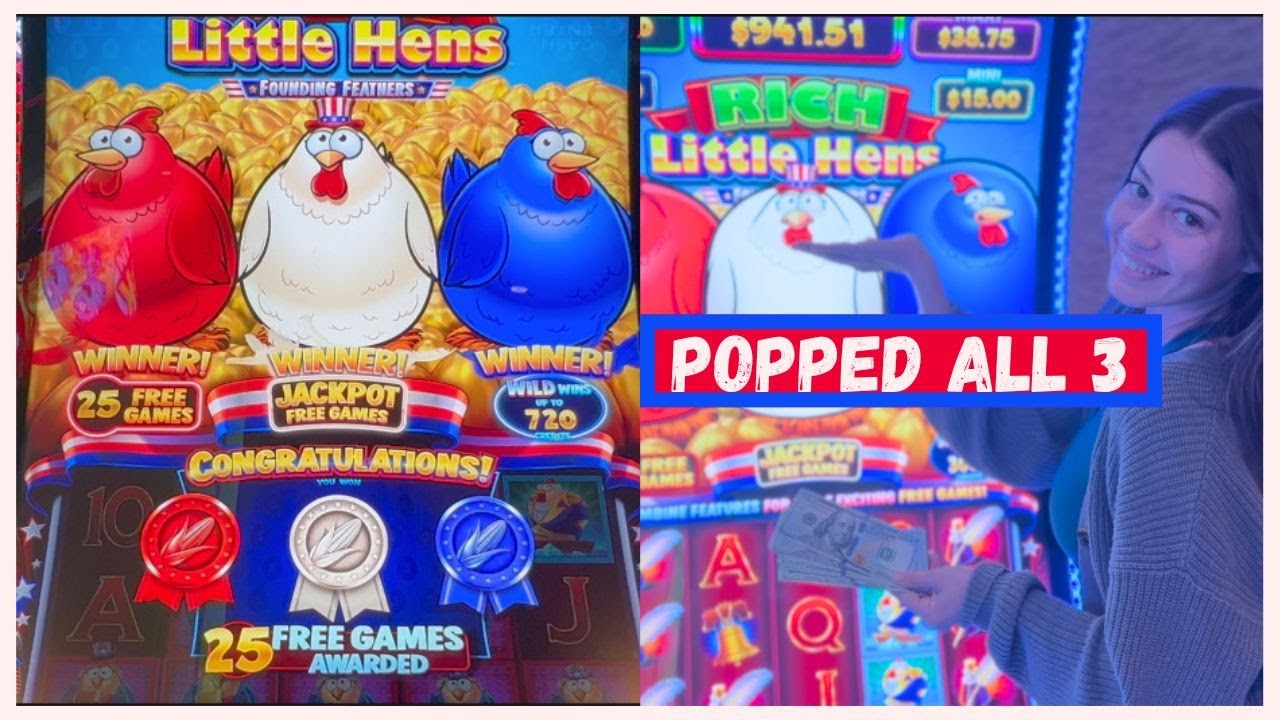 ALL HENS POP WITH 25 FREE SPINS On Rich Little Hens Slot Machine ...