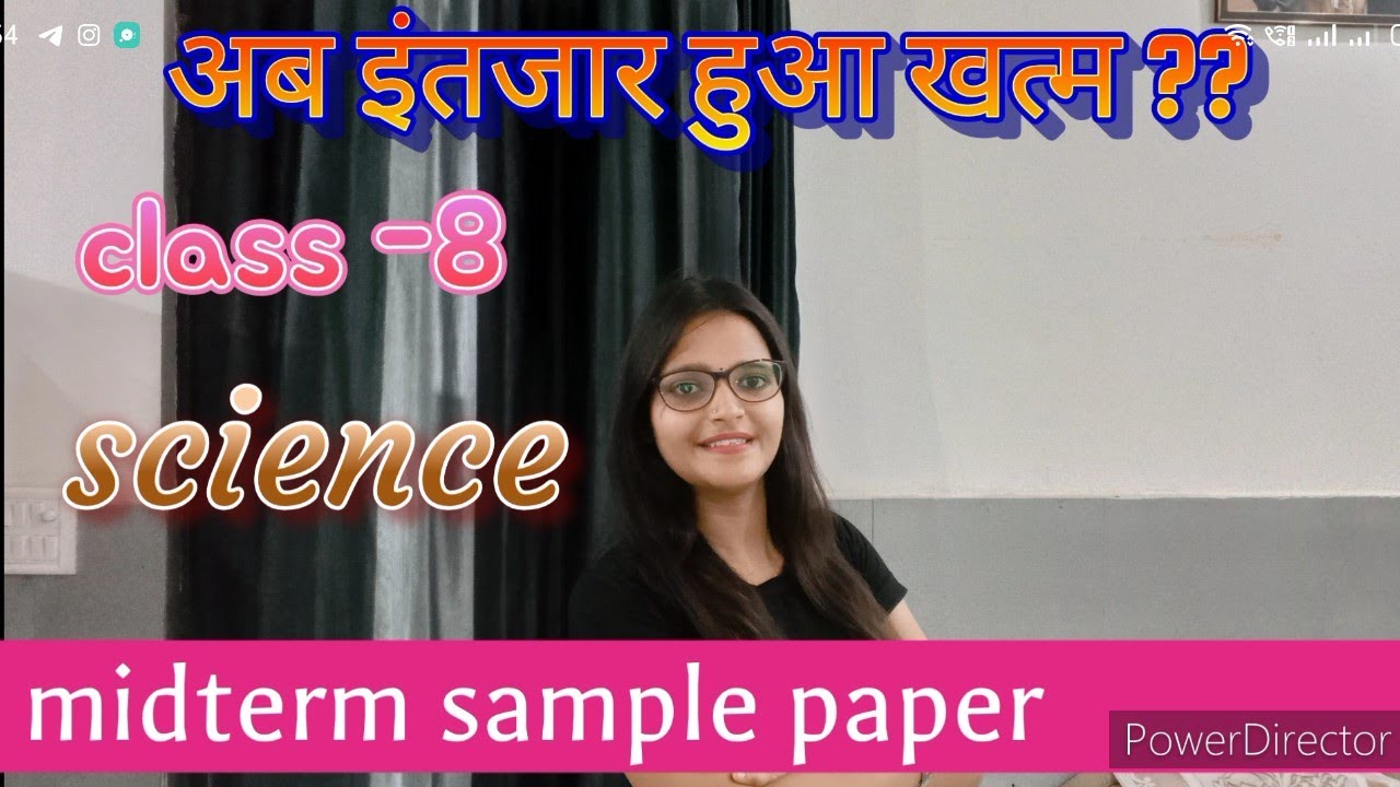 class -8 science mid term paper 2022-23 📜 - YouTube