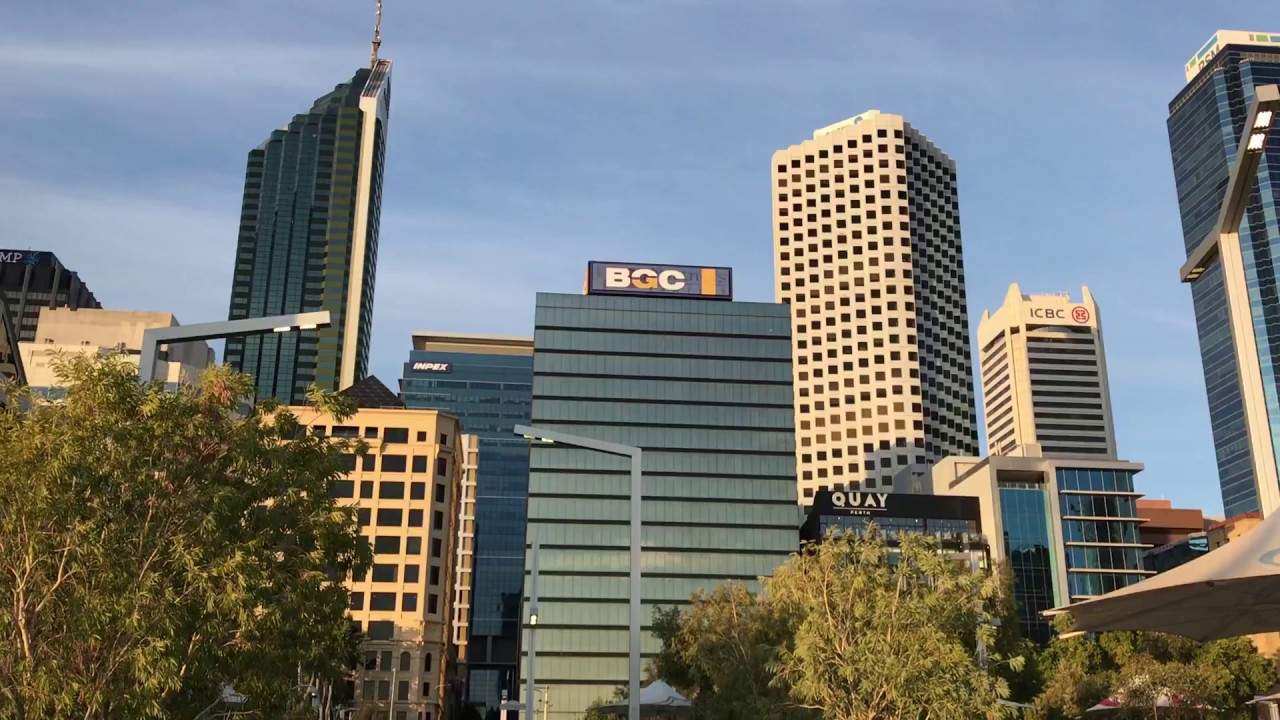 The Ritz Carlton Hotel and Beautiful Elizabeth Quay in Perth Australia ...