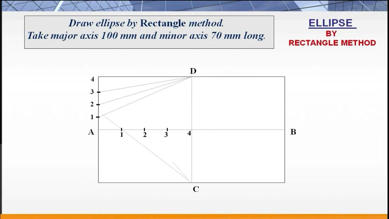 Ellipse by rectangle method | Engineering Graphics | 2025 - YouTube