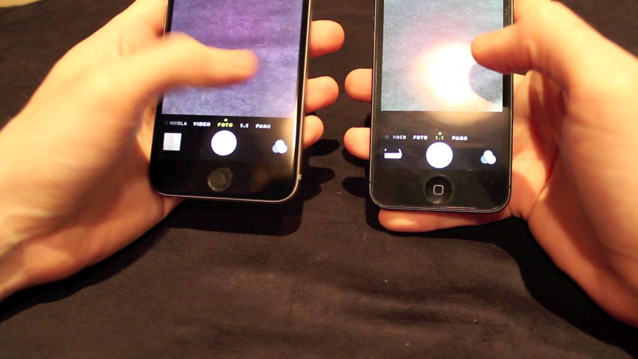 Test iPhone 6 vs iPhone 5 - YouTube
