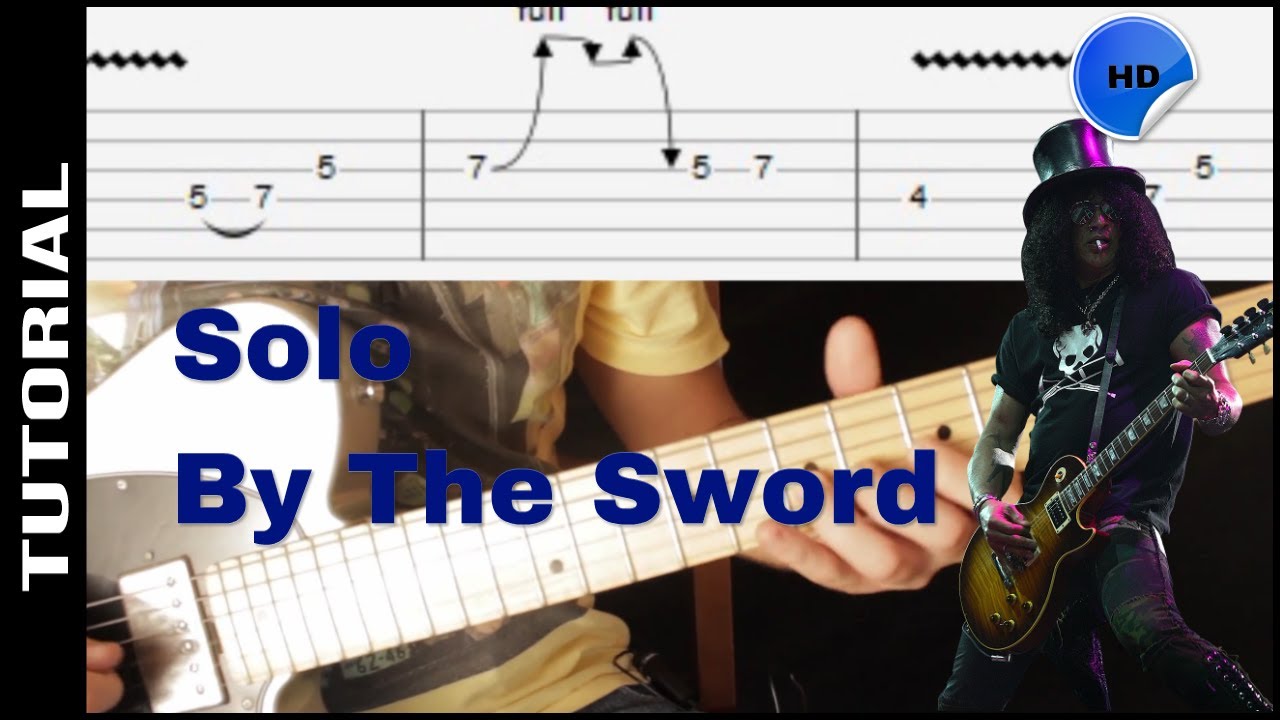 Como Tocar el Solo de By The Sword - Slash - Tutorial de Guitarra ...