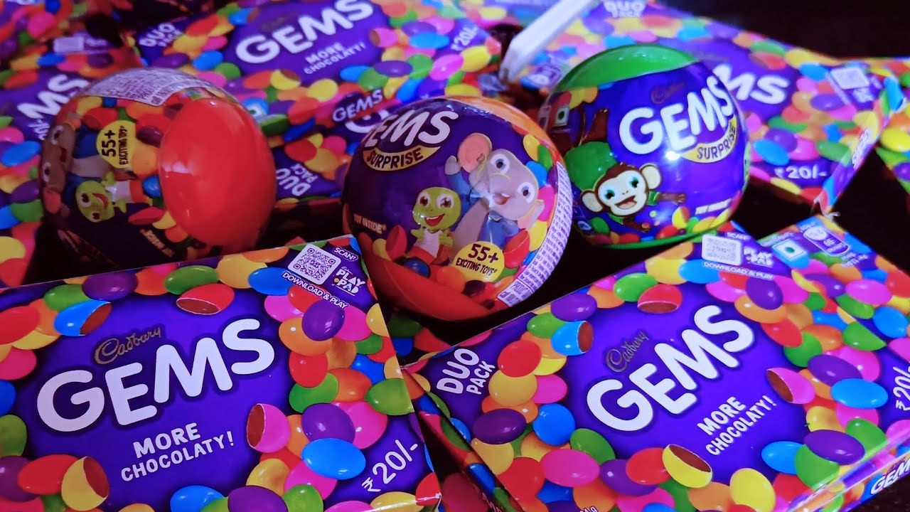 Mini Gems Chocolates, Cadbury, Lot's Of candies, chocolate opening ...