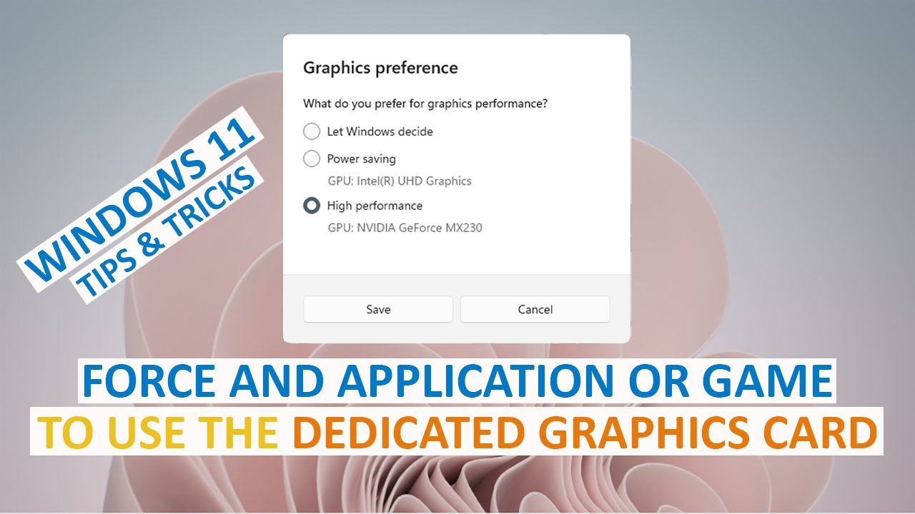 How to assign a GPU to your game or an Application on Windows 11 ...