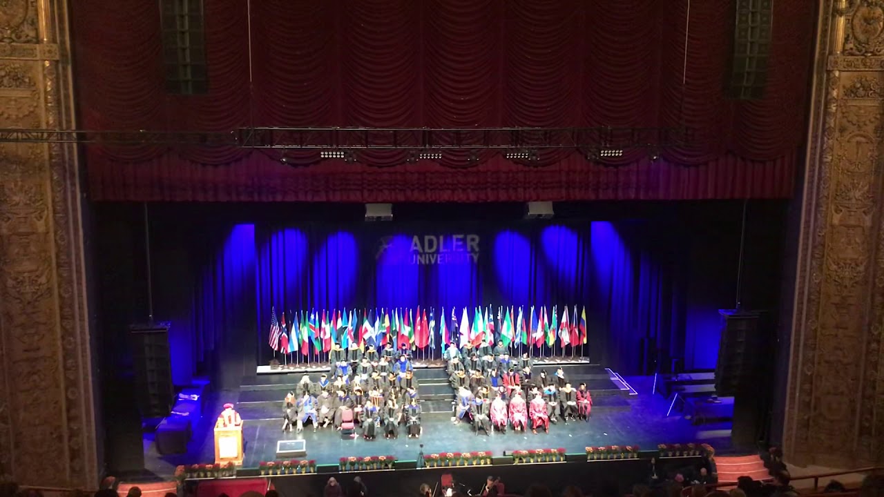 2018 Adler University Graduation President - YouTube