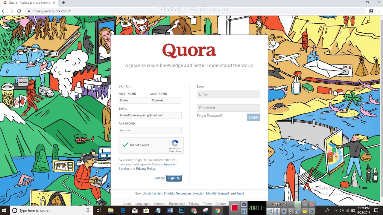 How to Sign Up For Quora & Set Up Your Profile | How to create a ...