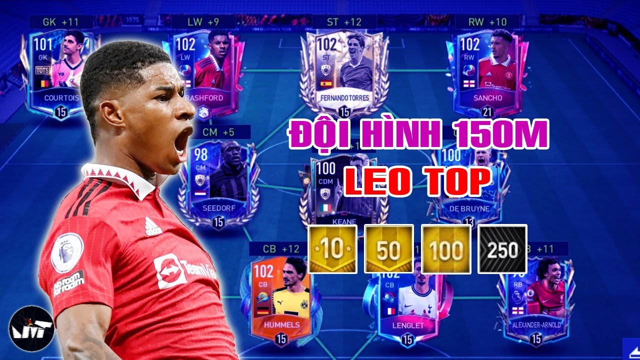 BUILD ĐỘI HÌNH 150M CHẤT LƯỢNG LEO TOP LẤY LOGO | FIFA MOBILE 22 - YouTube
