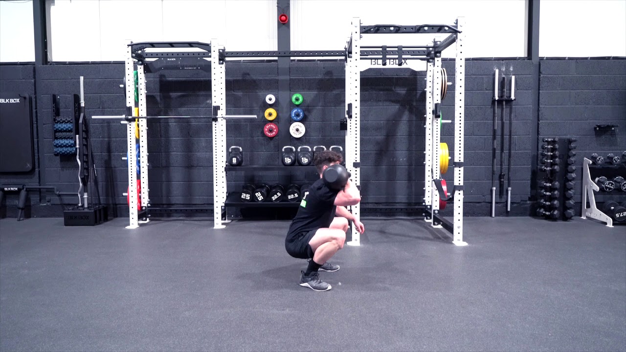 Single KB Front Squat - YouTube