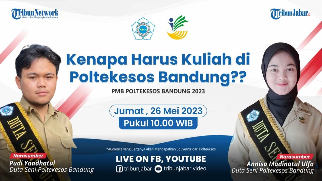 KULIAH GRATIS! BERPELUANG JADI PNS, POLTEKESOS BANDUNG PILIHAN TEPAT I ...