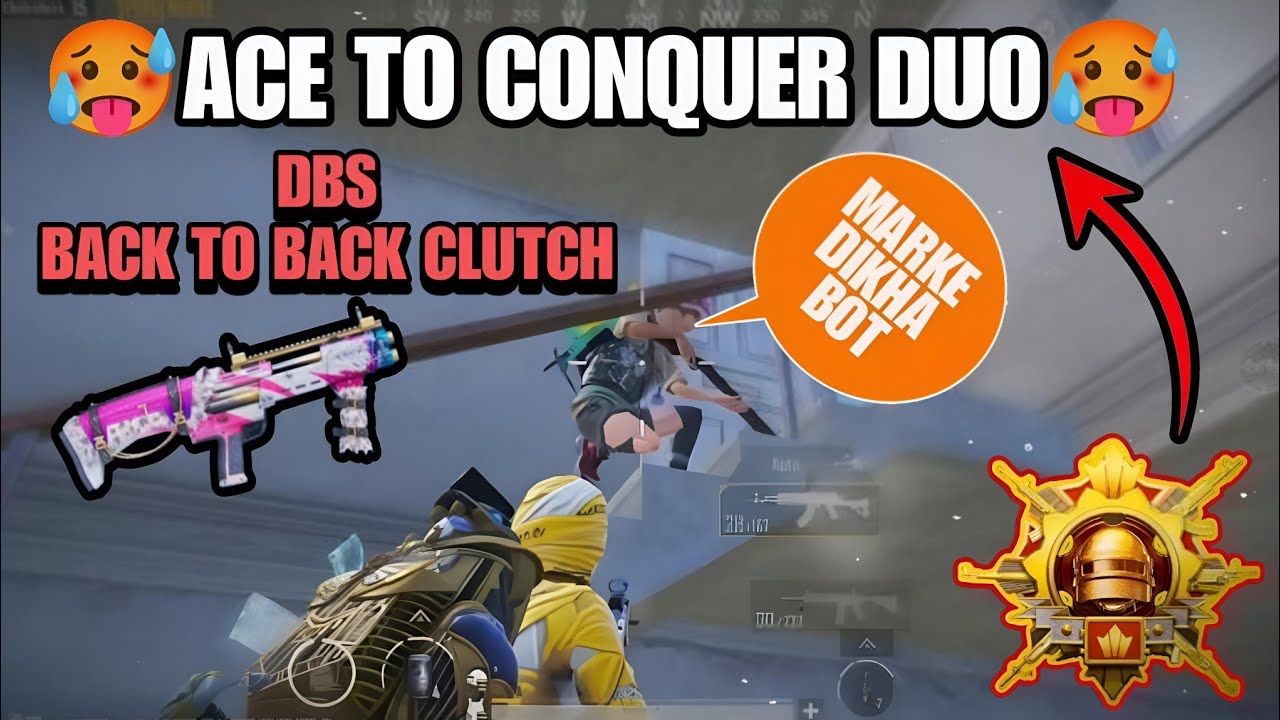 🥵HIGH PLUS ACE TO CONQUER DAY 6#conquerorrankpush #duoconquerorgameplay ...