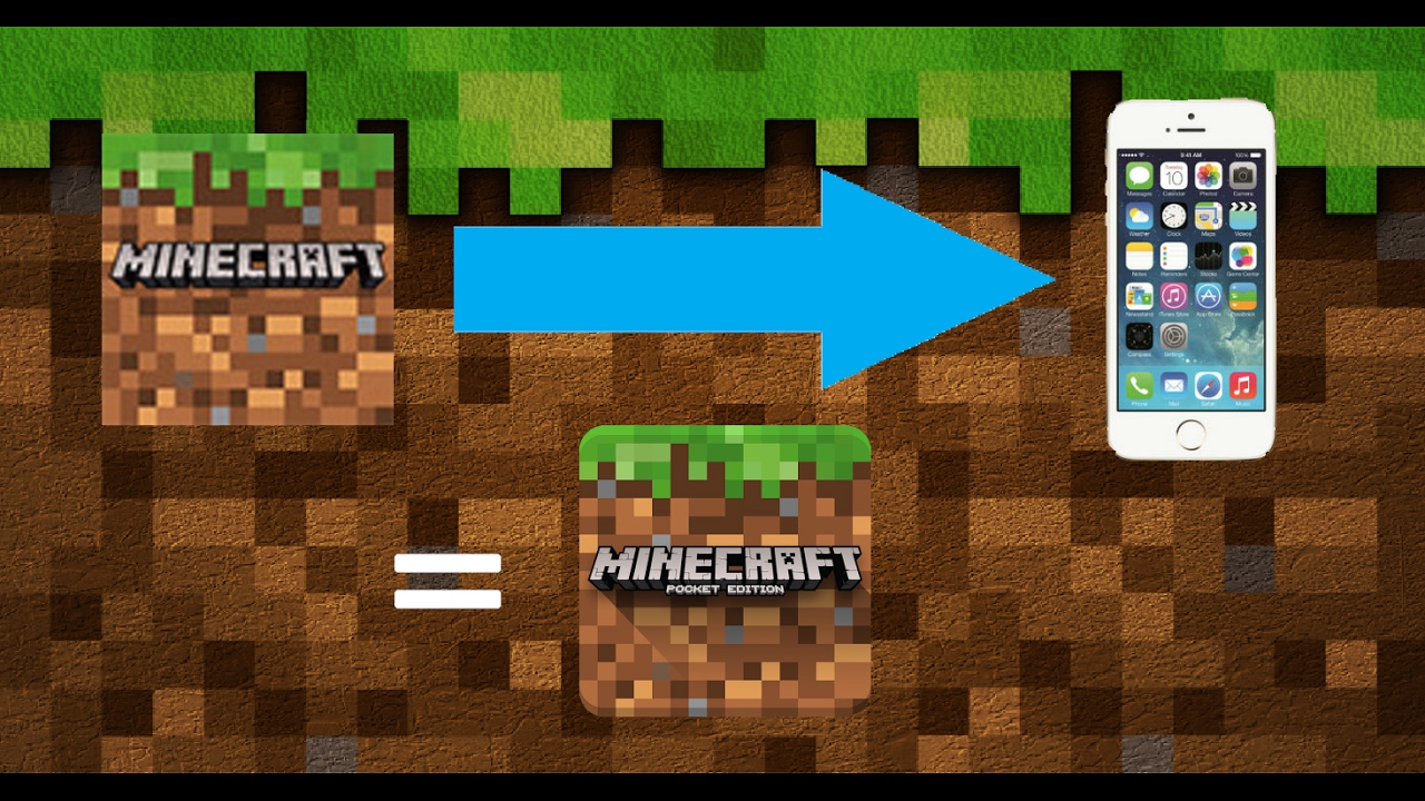 MINECRAFT ON A PHONE! - Minecraft PE (Pocket Edition) - YouTube