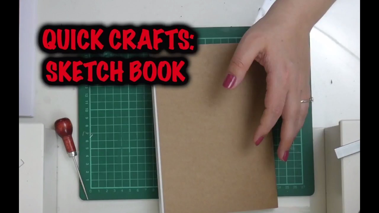 QUICK CRAFTS: HOW TO MAKE A SKETCH BOOK - YouTube