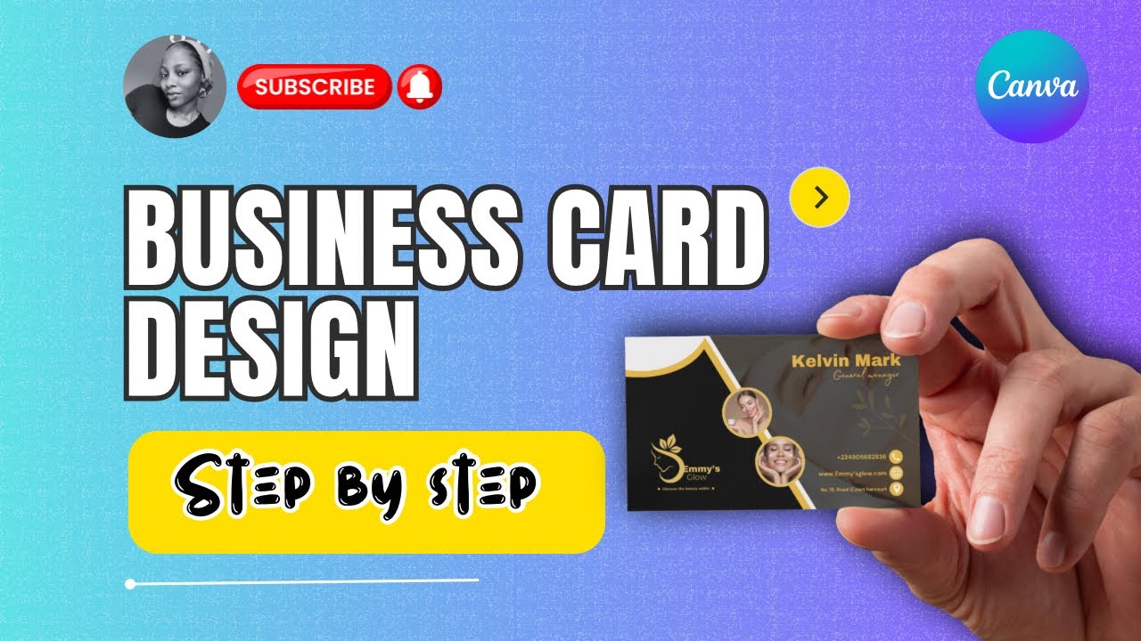 How To Create A Business Card design on Canva | Step by Step Tutorials ...
