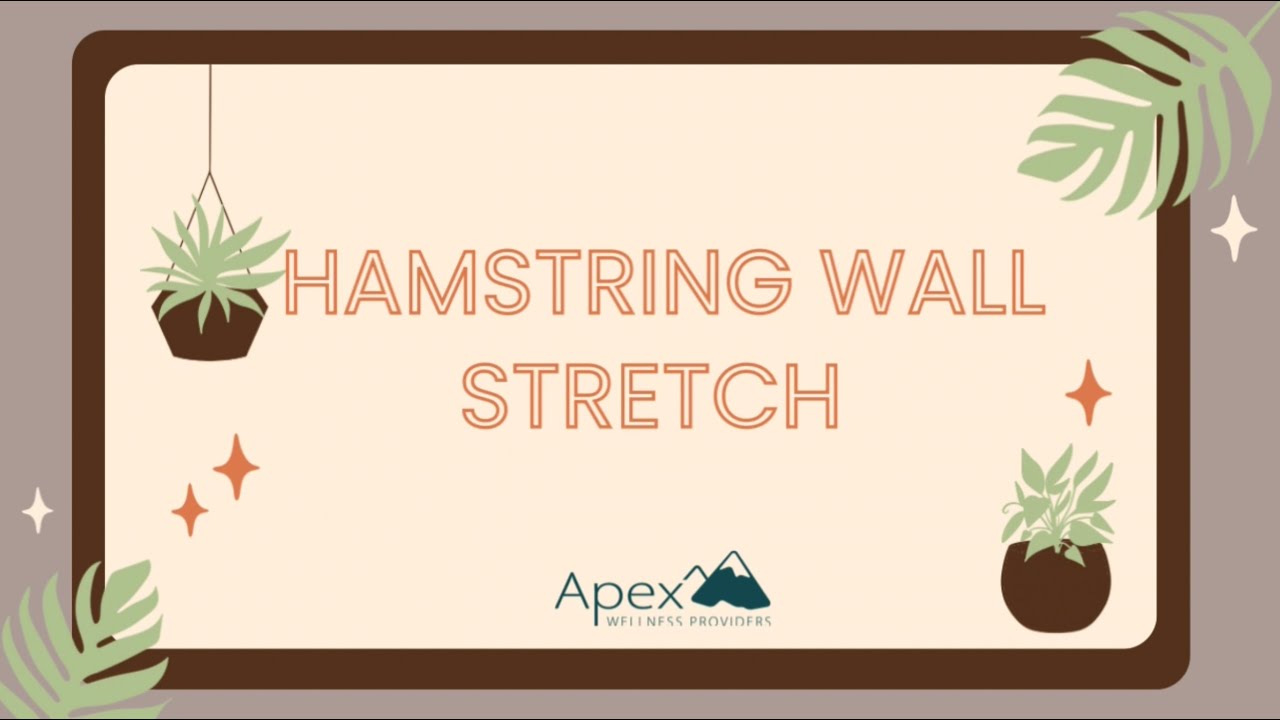 Hamstring Wall Stretch - YouTube