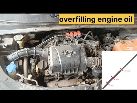 Hyundai i10 engine oil overfill#overfill motor oil#engine oil overfill ...