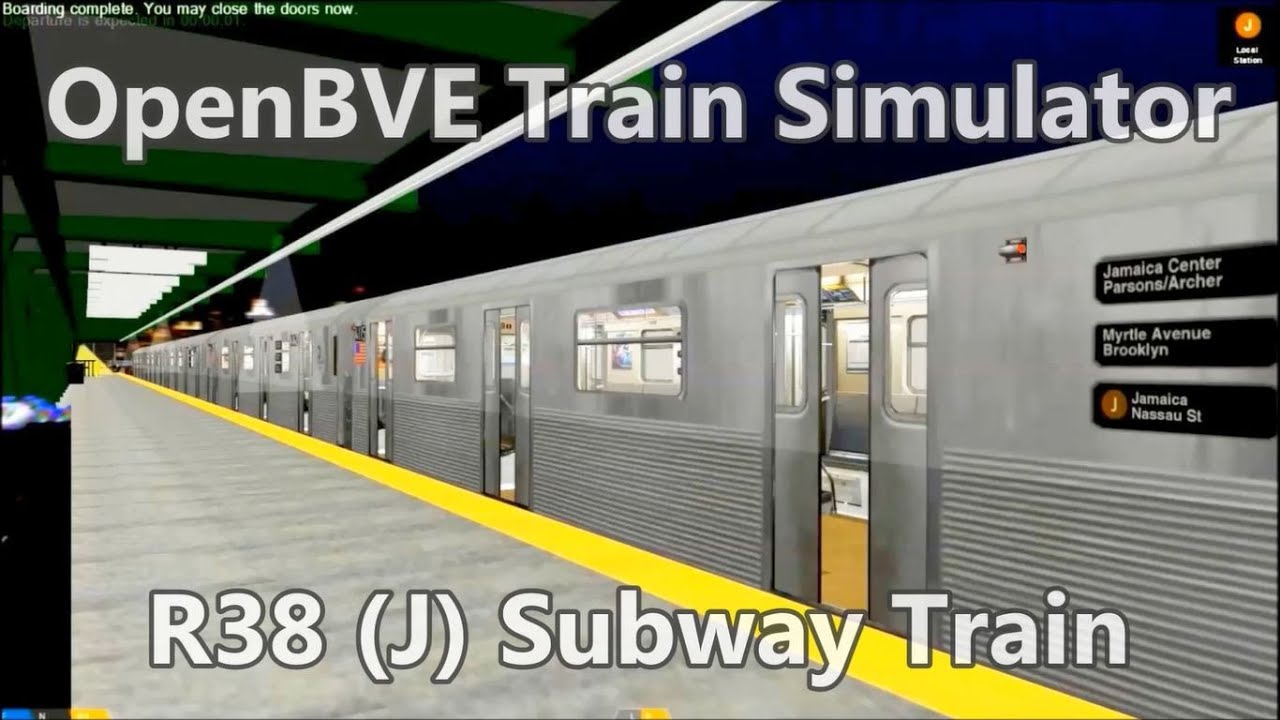 OpenBVE R38 | J | Crescent St to Myrtle Av! - YouTube