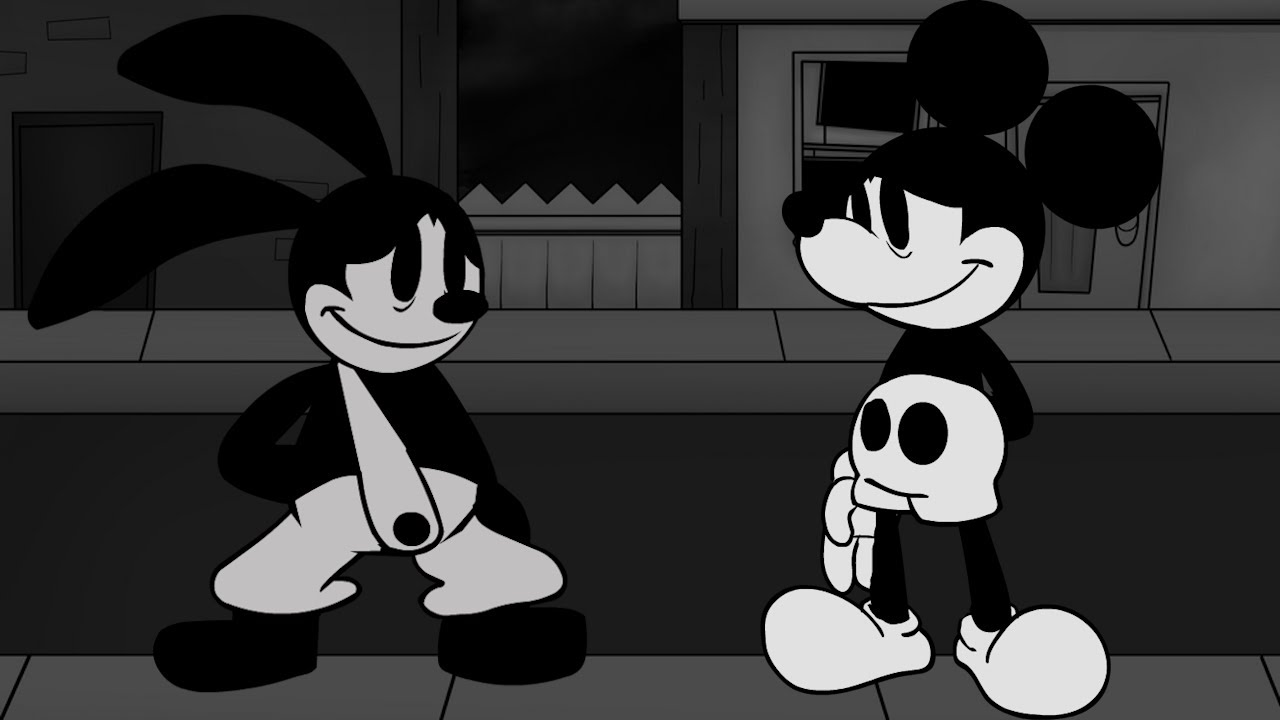【FNF】Sunsets but Oswald and Mickey Mouse sings it - YouTube