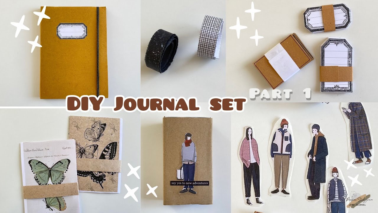 How to make journal set at home | DIY journal kit | Vintage | Part 1 ...