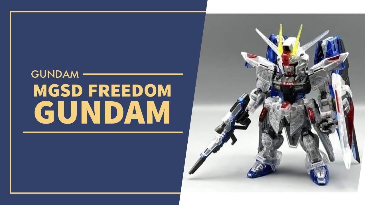 Bandai Gundam Base Limited MGSD Freedom Gundam Clear Color - YouTube