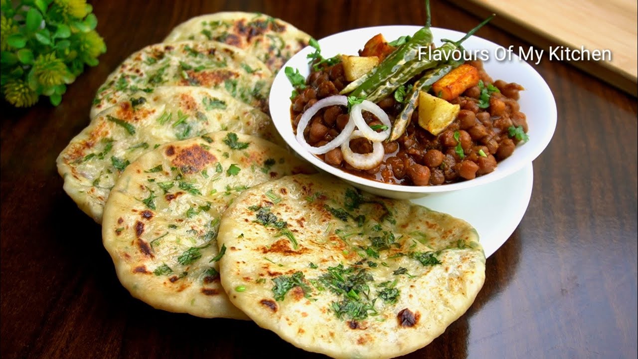 Tawa Butter Naan Pindi Chole Recipe | बिना ओवन बनाएं बटर तवा नान और ...