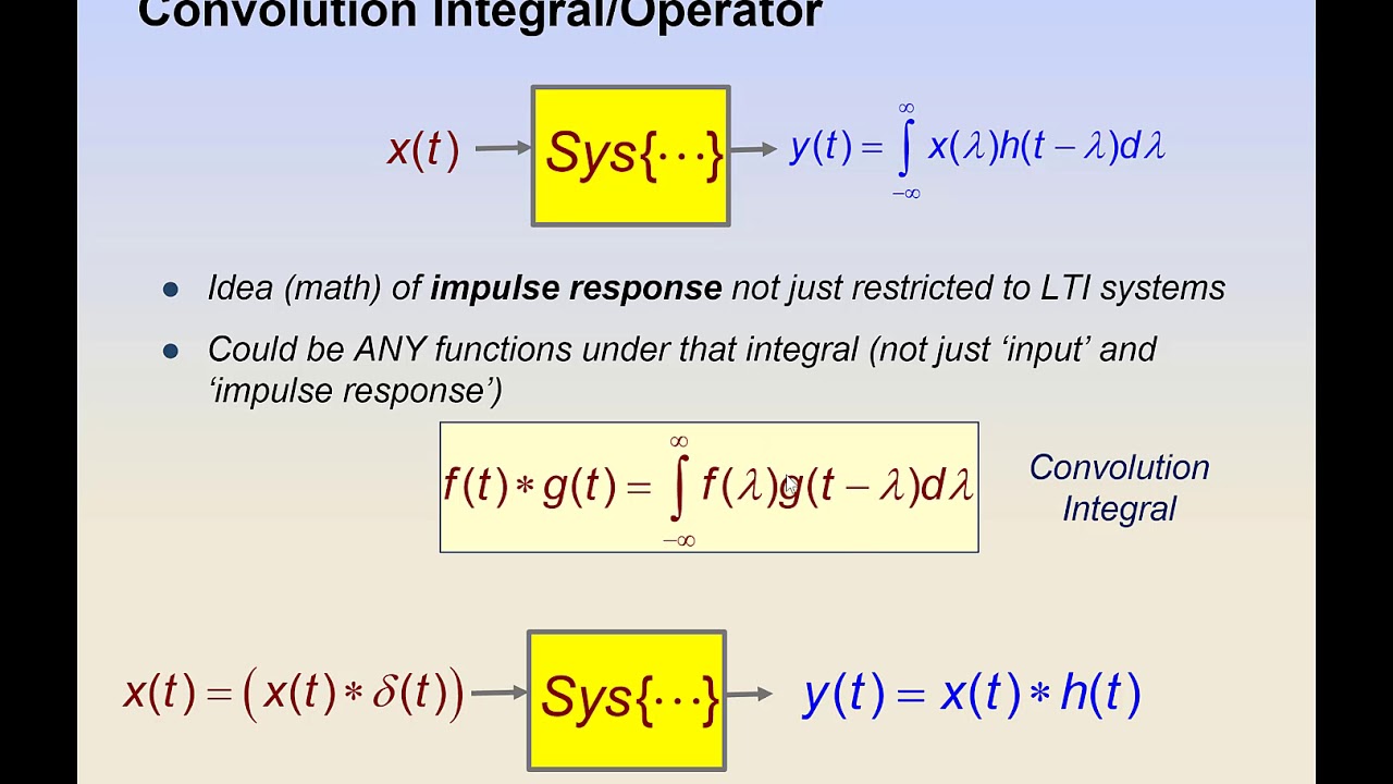 Continous LTI Systems Convolution Part 1 - YouTube
