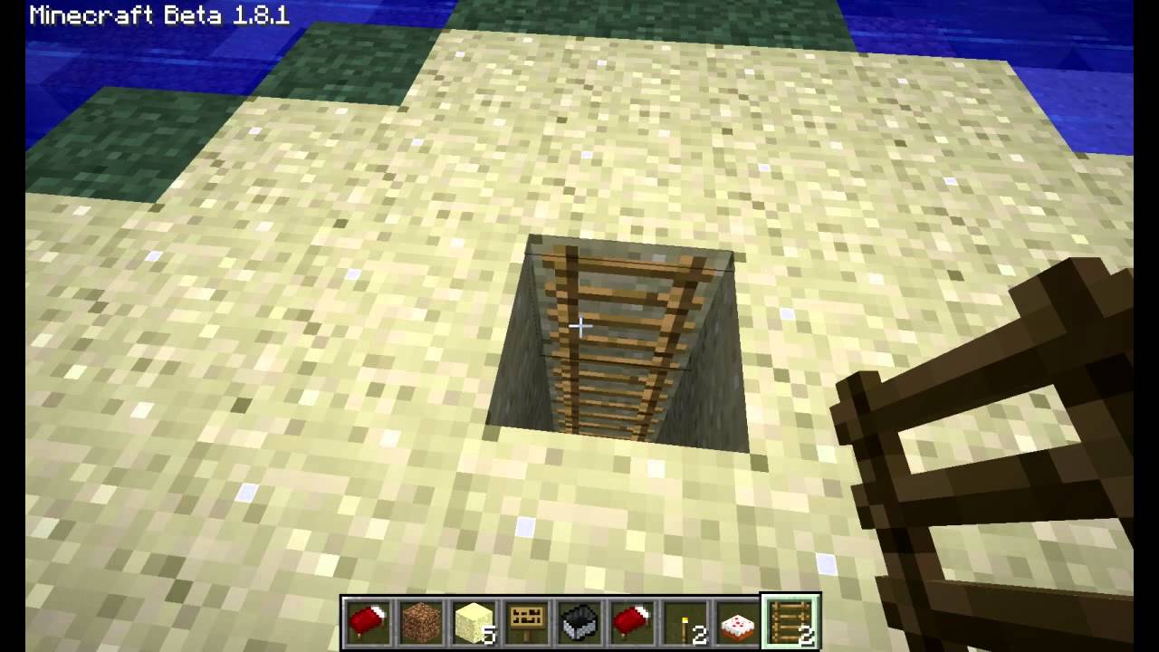 Minecraft - Hidden base Entrance! With tutorial! - YouTube