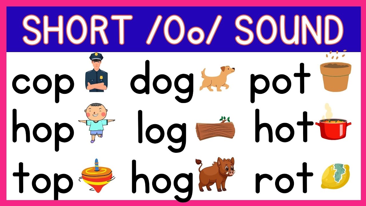 PRACTICE READING SHORT SOUND WORDS /Oo/ -- Phonics - Improving Reading ...