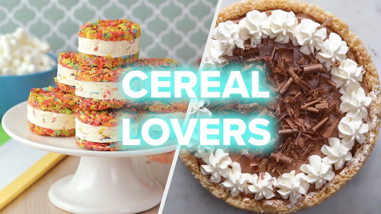 Delicious Cereal Desserts That Don't Require A Spoon • Tasty - YouTube