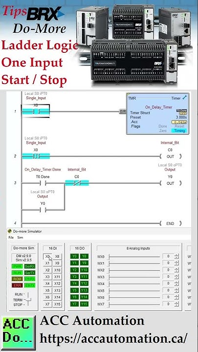Unlock Ladder Logic: One Input Start/Stop Magic! - YouTube
